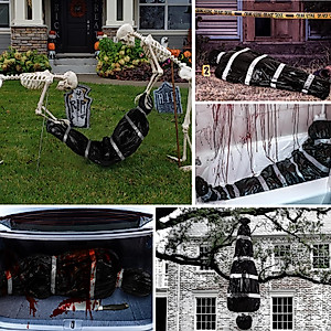 5 FT Hanging Corpse Dead Victim Props Halloween Decorations, Inflatable Halloween Decorations Outdoor, Halloween Inflatable Yard Decorations Halloween Props, Haunted Creepy House Halloween Decor Set