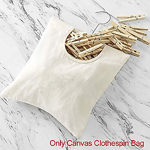 Clothes Pins Bag Holder Oxford Cloth Bag with Steel Hook ，Suitable for Home, Balcony, Travel Portable and So On(Bag)