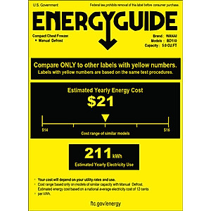 5.0 Cubic Feet Chest Freezer Small Deep Freezers with Removable Storage Basket Free Standing Top Door Compact Freezer 7 Gears Temperature Control for Office Dorm Apartment