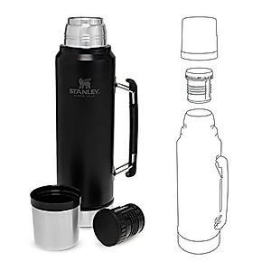 Stanley Classic Vacuum Bottle 1.0L (Matte Black)