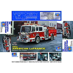 Trumpeter 1/25 2002 American Lafrance Eagle Fire Pumper Truck Model Kit (TSM-2506)