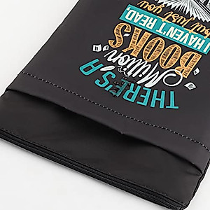 SEIRAA Book Lover Book Sleeve Book Covers with Zipper for Literary Nerds There’s a Million Books I Haven’t Read (Nerds Book Sleeve)