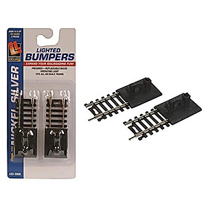 Life Like Code 100 Nickel Lighted Bumper Toy (2 Pack), Silver