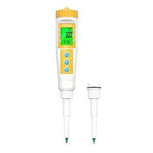 YINMIK Food pH Meter with Extra pH Replaceable Probe,Digital pH Tester for Sourdough and Bread,Food pH Tester for Meat,Canning,Cheese,Solid Samples, Soft Soil and Water…