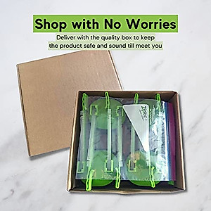 Baggie Holder - (8 Pack with 1 Ziploc Bag) Ziploc Bag Holder/Freezer Bag Holder Stand/Food Prep Bags/Ziploc Bag Holder For Filling/Bag Holder For Ziploc Bags/Plastic Freezer Bag