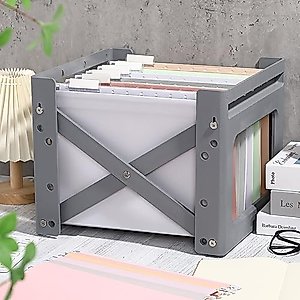 Yaomiao 24 Pack Hanging File Folders Letter Size Expanding File Folders with 1 Inch Expansion Hanging File Folders for Filing Needs(Bright Color)