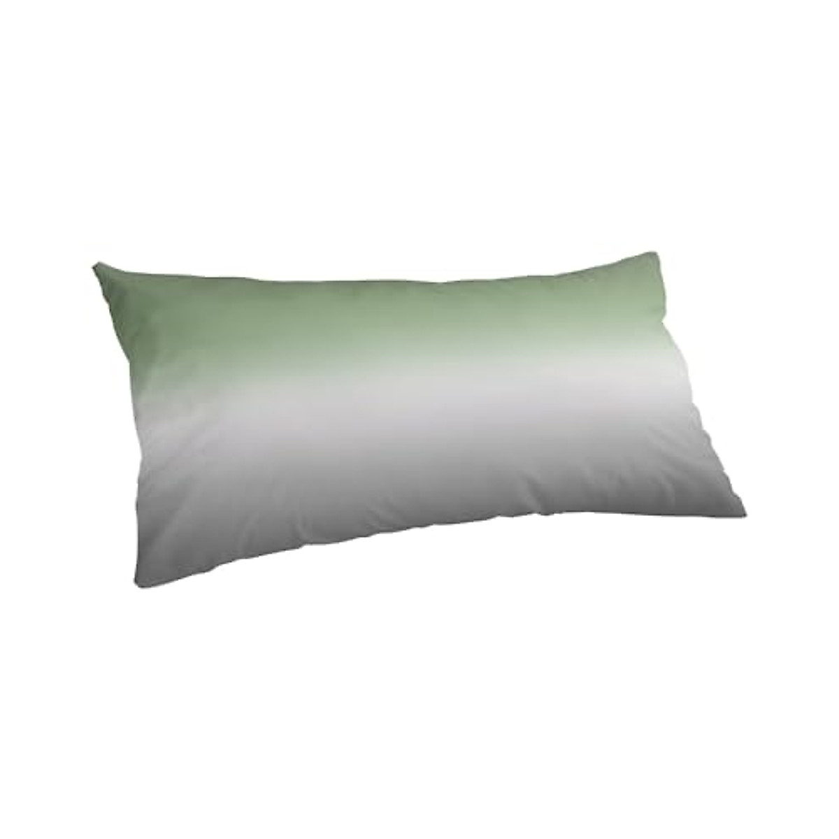 Hokiten California King Pillow Covers Set of 1 - Sage Green Grey Ombre Microfiber Soft Pillowcases with Envelop Closure, Modern Ombre Abstract Art Lumbar Pillow Cover for Sofa/Couch, 20x40 Inches
