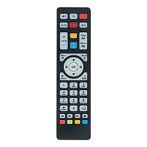 Beyution Replace Set TV Box Remote Control Work for Global Media Box (Plustv)