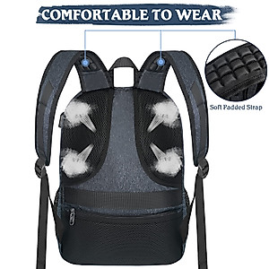 MATEIN Lightweight Backpack for Travel, Anti Theft 15.6 inch Laptop Backpack with Soft Padded Straps, Business Computer Bag with USB Charging Port Water Resistant College School Bookbag for Men Women