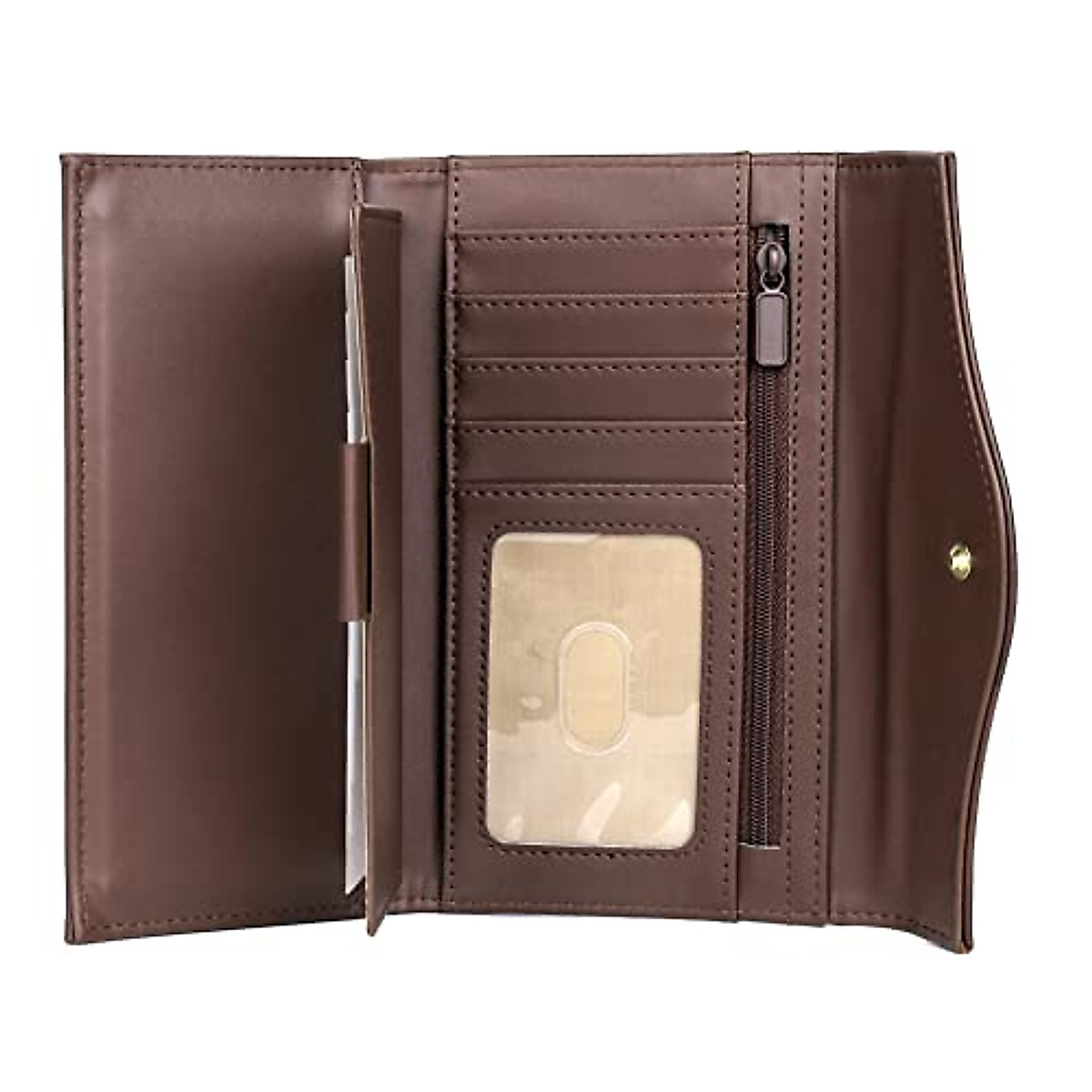 Julia Buxton Heiress Organizer® Clutch Mahogany