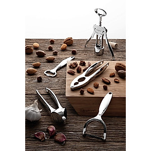 BergHOFF Essentials Cast Zinc Alloy Corkscrew 8" Silver Ergonomically designed handle Easily removes corks Easy to use Corrosion Resistance Minimal Force Mirror finish