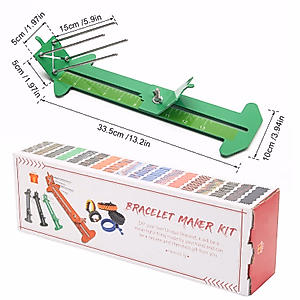 Catcan 2 in 1 Paracord Bracelet Jig, Paracord Bracelet Making Kit, Adjustable Length DIY Craft Monkey Fist Jig Tools 4" to 13" with Free Cord and Buckles