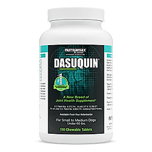 Nutramax Dasuquin Joint Health Supplement for Small to Medium Dogs - With Glucosamine, Chondroitin, ASU, Boswellia Serrata Extract, Green Tea Extract, 150 Chewable Tablets
