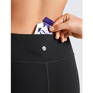 CRZ YOGA Girls Butterluxe Full Length Athletic Leggings - Kids High Waist Lounge Pants Active Dance Running Yoga Tights Black Medium