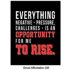 Motivational Quotes Set - 8x10 Basketball Posters - Gift for Sports Fans, Men, Boys, Teens - Inspirational Wall Decor, Art Decorations for Office, Bedroom, Living Room - 8x10 UNFRAMED Prints