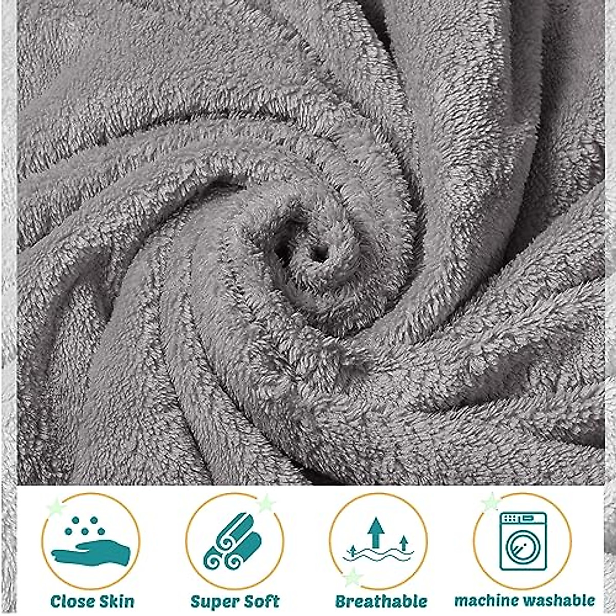 6 Pack Baby Bath Towel, Coral Fleece Soft Absorbent Newborn Hooded Towel for Kids, 30 x 30 Inch Hooded Baby Toddler Bath Blanket Towel for Babies Toddler Infant Shower Gift Supplies (Gray/Beige/Blue)