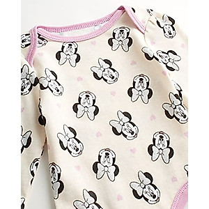 Disney Baby Newborn Girls' Layette Set - Bodysuit, Pants, Booties, Hat: Minnie Mouse, Winnie the Pooh, Bambi (0-9M), Size 6-9 Months, Minnie Mouse