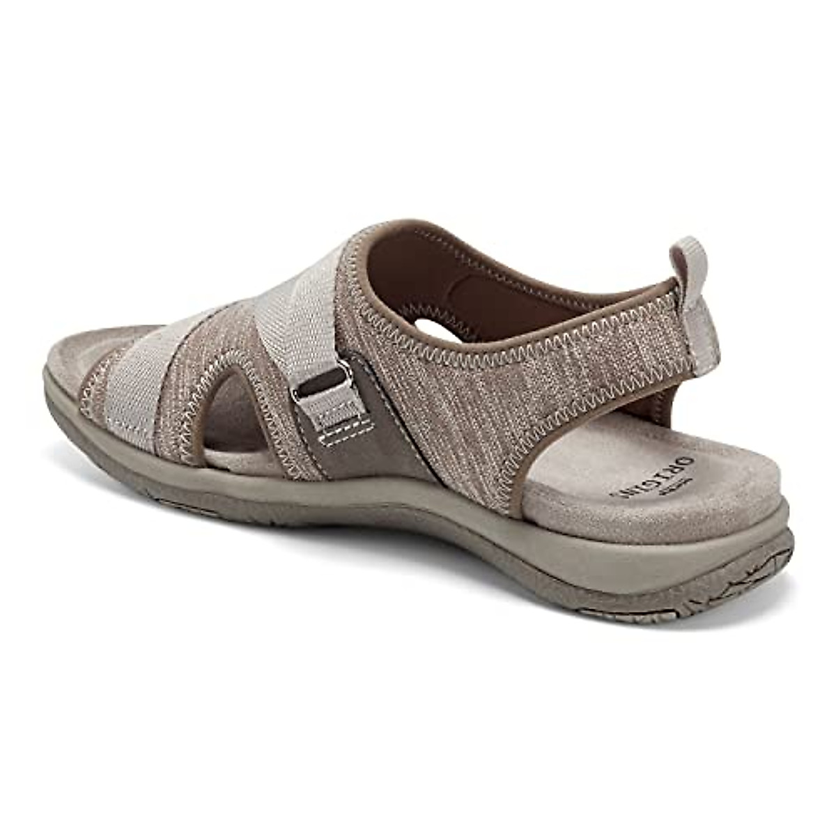 Earth Origins Women’s Saco Sandals for Casual, Walking and Everyday - Brown Multi - 6 Wide