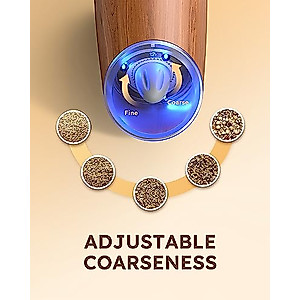 𝐔𝐩𝐠𝐫𝐚𝐝𝐞𝐝 𝟗𝐨𝐳 𝐗𝐋 𝐂𝐚𝐩𝐚𝐜𝐢𝐭𝐲 Sangcon Gravity Electric Salt and Pepper Grinder Set Battery Powered Refillable Automatic Operation Adjustable Coarseness Mill Grinder Shakers Set