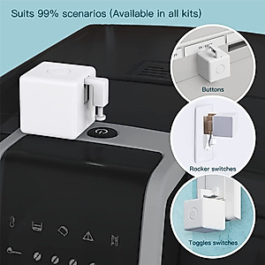 MOES Fingerbot Plus Smart Button Pusher No Wiring Switch, Upgrade with Touch Control, Work with Smart Life App, Add MOES Tuya Bluetooth Hub Make it Compatible with Alexa,Google Home and Timer Control