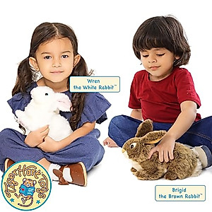 TigerHart Brigid The Brown Rabbit - 10 Inch Stuffed Animal Plush Bunny
