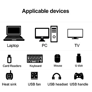 YOIGO USB hub,4 Port 2.0 USB Splitter Expander,USB hub for Laptop,MacBook,Surface Pro,PC, Flash Drive,Mobile HDD
