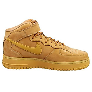 Nike mens Air Force 1 Mid '07 Shoes, Flax/Wheat-gum Light Brown, 13