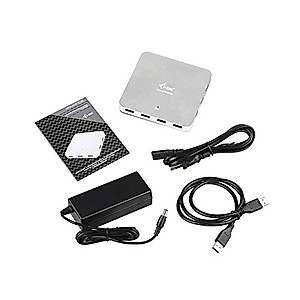 i-tec USB 3.0 10-Port Metal Charging Hub with Power Adapter 10x USB 3.0 Ports for Windows MacOS Linux Android