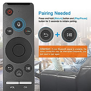 Universal Voice Remote Control Replacement for Samsung Remote BN59-01266A BN59-01241A BN59-01265A BN59-01259E BN59-01260A Controller fit for Samsung Smart TVs UHD QLED LED Television