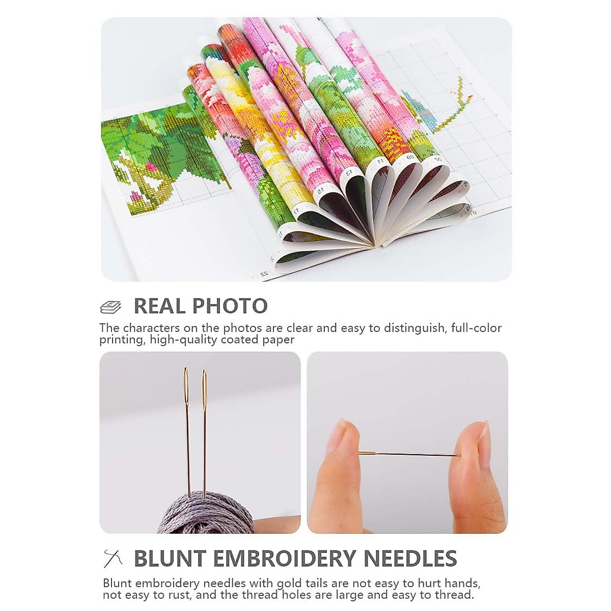 LOMTRATS Stamped Cross Stitch Kits 11CT Embroidery Starter Kit DIY Needlework Craft Tree of Life Autumn for Beginner or Novice