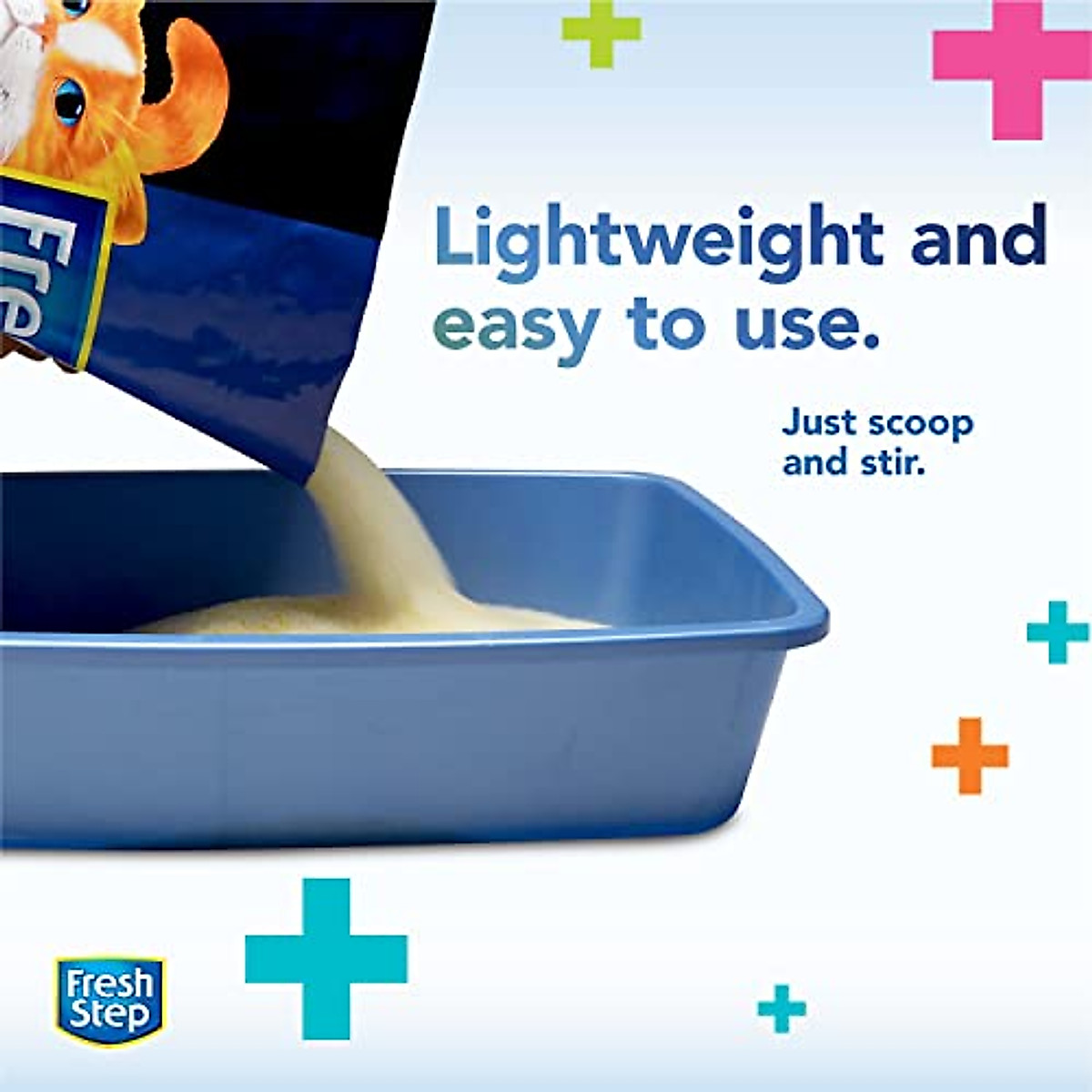Fresh Step Crystals Health Monitoring Cat Litter, Color-Changing Litter Helps Detect Irregularities in Cat Urine, Controls Odor for 30 Days, 7 lb. Bag