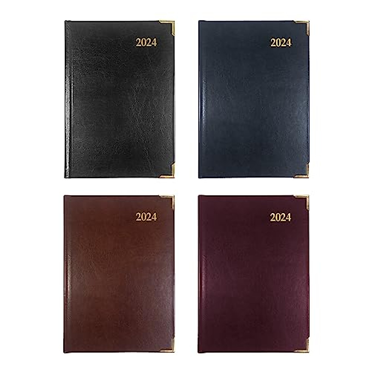 Brownline 2024 Executive Weekly Planner, Appointment Book, 12 Months, January to December, Sewn Binding, 8.187" x 5.625", Trilingual, Assorted Colors (CBE507.ASX-24)