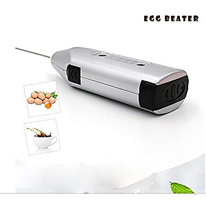 KPIBEST Milk Frother Silver Handheld Stainless Steel, Portable and Powerful Foam Maker for Coffee Egg