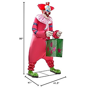 Spirit Halloween Killer Klowns from Outer Space 7.2 Ft Slim Animatronic | Officially Licensed | Decorations | Animated
