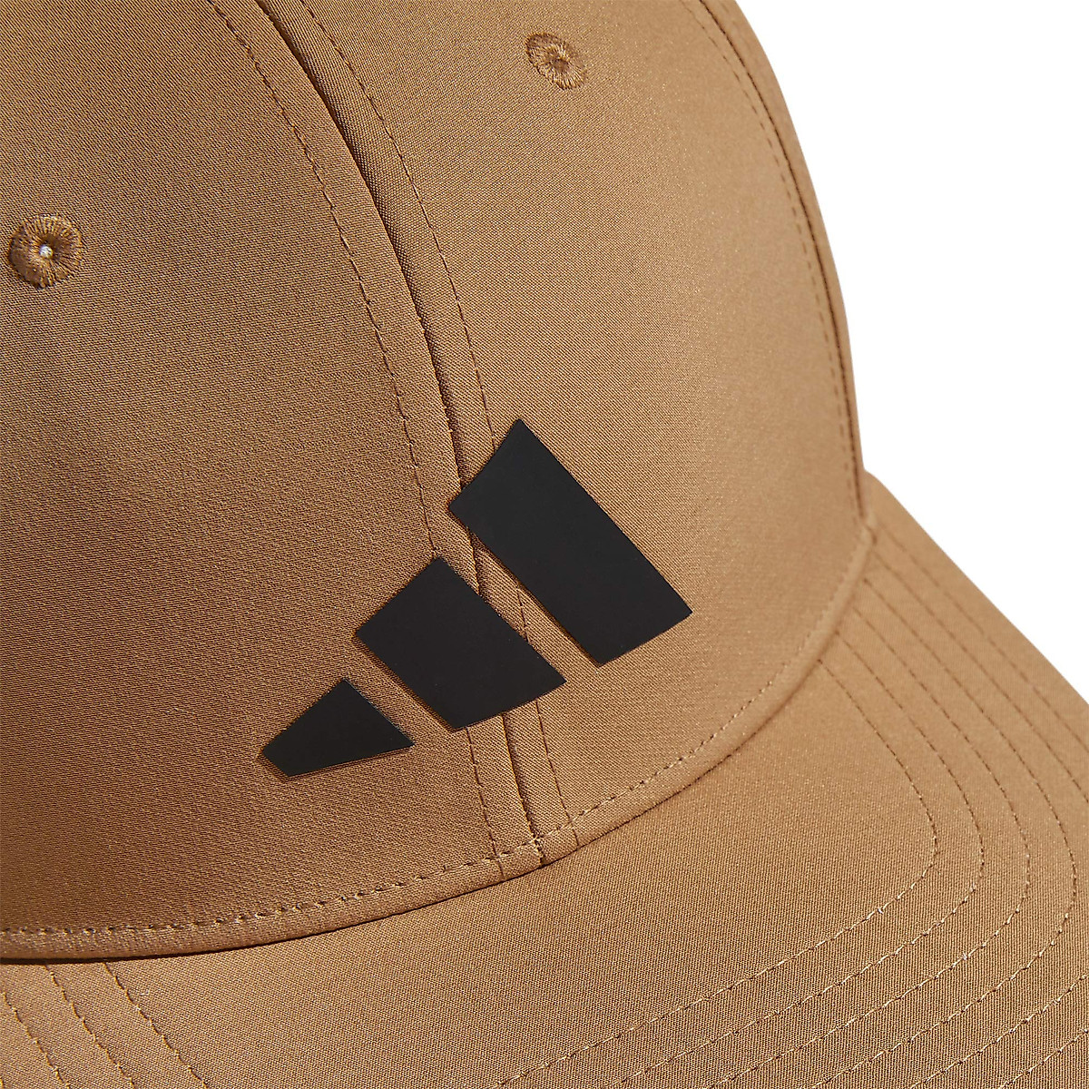 adidas Men's 3-Bar Snapback, Cardboard/Black, One Size