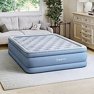 Beautyrest Posture Lux Air Bed Mattress with Express Pump and Raised Edge Support, 15" Full
