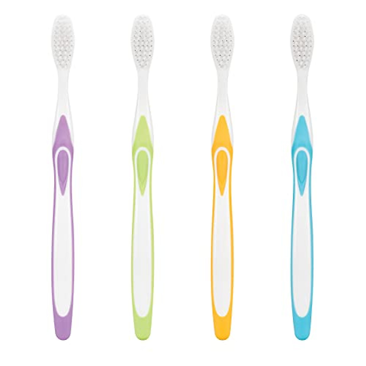SmileGoods A404 Toothbrush, 40 Tuft, Soft Bristle, Individually Packaged Toothbrushes, Assorted Colors, Bulk Pack of 72