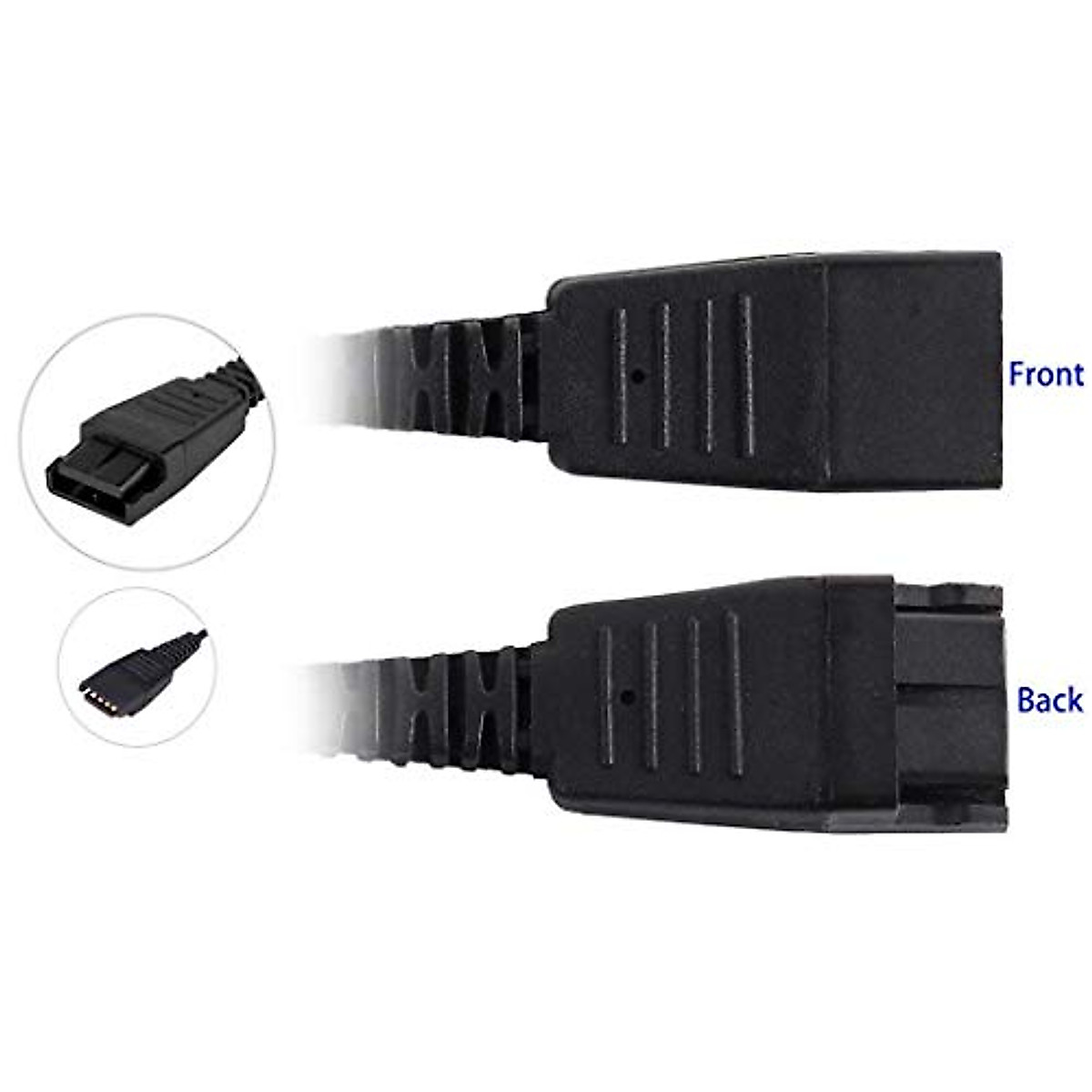 VoiceJoy Quick Disconnect to USB Adapter for Jabra GN Headsets and workable for Jabra Link 230