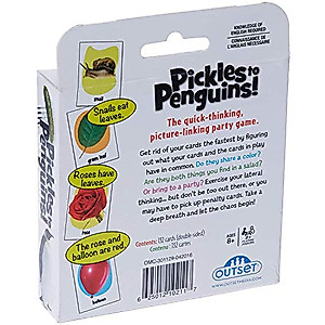 Pickles to Penguins! Travel Edition -The Quick-Thinking Picture-Linking Party Game – for 2 or More Players Ages 8 and up by Outset
