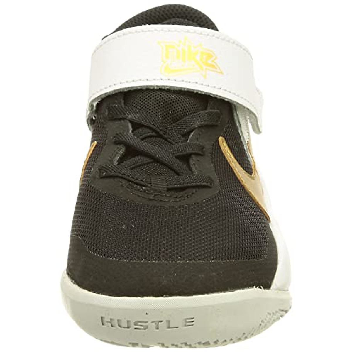 NIKE Unisex Kid's Running Shoes Sneaker, Black Metallic Gold White Photon Dust, 31 EU