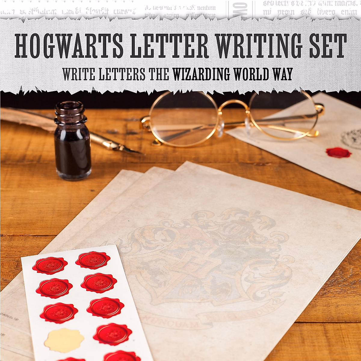 Paladone Hogwarts Letter Writing Stationery Set - Officially Licensed Harry Potter Merchandise