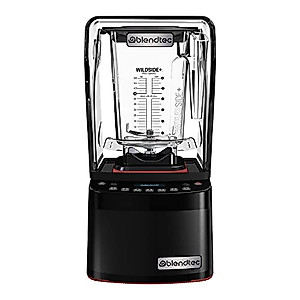 Blendtec Stealth X 885 - Brushless Commercial-Grade Blender with Sound Enclosure - Wildside + and FourSide Jar with Soft Lid - Black