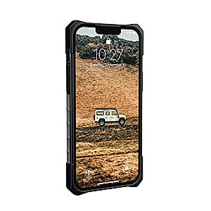 URBAN ARMOR GEAR UAG iPhone 13 Pro Max [6.7-inch screen] Case, Pathfinder Silver & Paracord Lanyard Adjustable Wrist Strap, Black