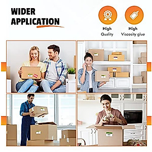 Labelinn Moving Labels for Boxes 640 Pcs - 2 x 3 inches Non-Removable Moving Stickers for Boxes Color Coded 64 Sheets with 10 Labels Each – 16 Designs Including Fragile & Customizable Blanks