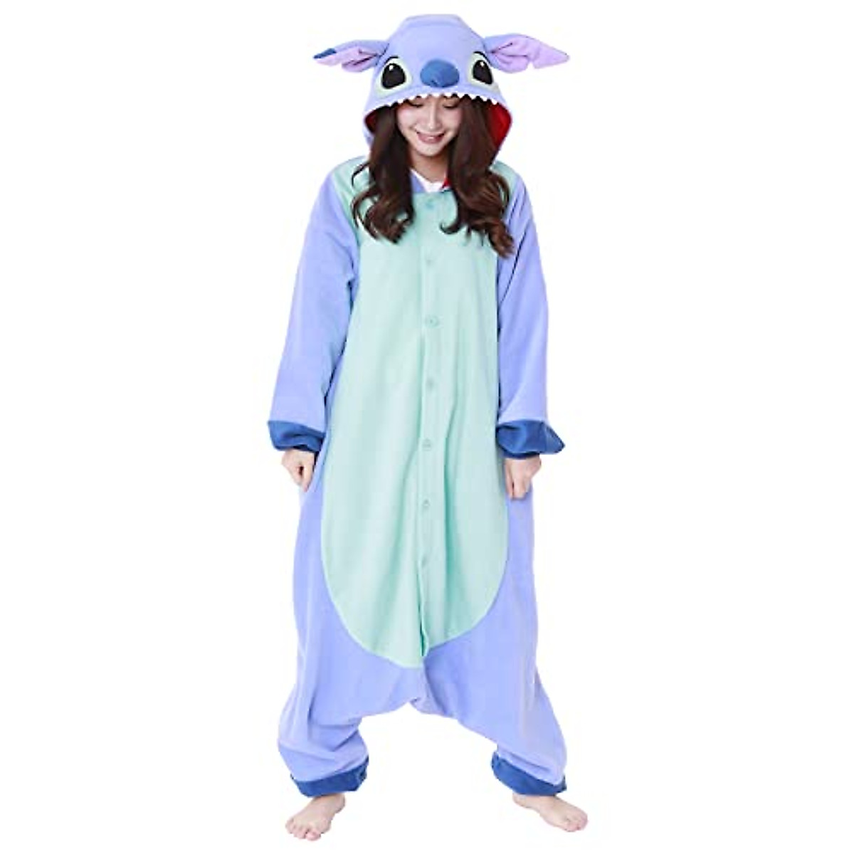 SAZAC Stitch Kigurumi - Onesie Jumpsuit Halloween Costume