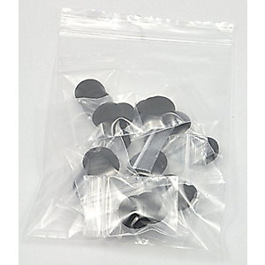 12 Pack(24pcs) 18mm Earbud Foam Earpad, Replacement Sponge Covers for Earphone (Black)