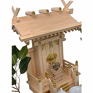 Kamidana no Sato Shrine Set, One Company, Wakaba (Medium), Shrine Set, Authentic Shinto Shrine Set, New Construction, Opening, Office, Kamidana Natural