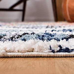 SAFAVIEH Morocco Collection 4' x 6' Ivory/Multi MRC924A Moroccan Boho Tribal Area Rug