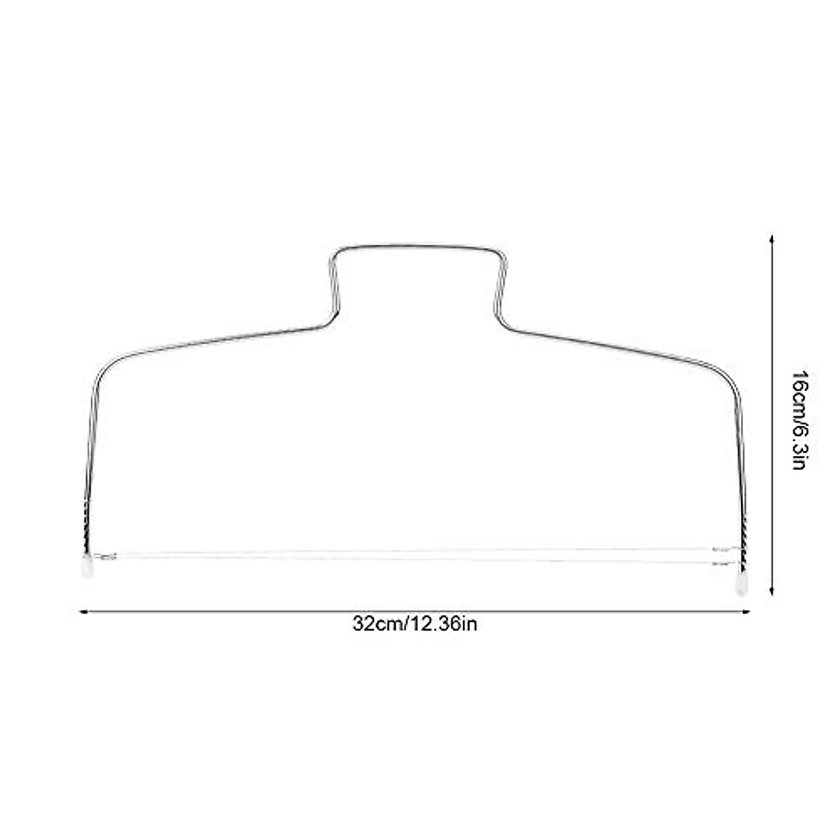 Oumefar Bow-Shaped 2pcs Double Wire Cake Cutter Bread Slicing Tool for Cheesecake for Restaurant