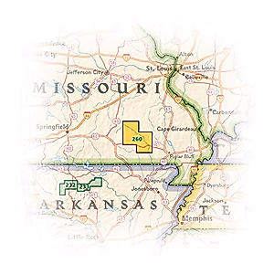 Ozark National Scenic Riverways Map (National Geographic Trails Illustrated Map, 260)